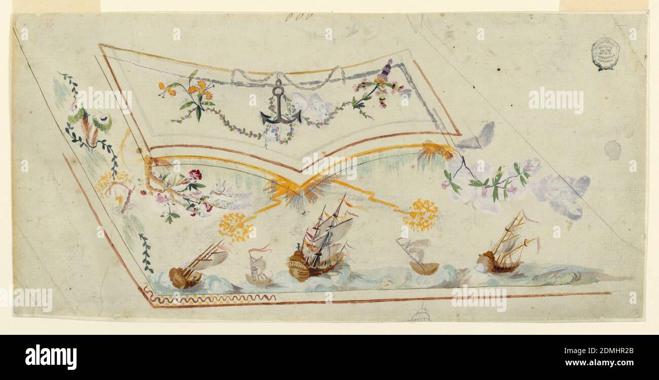 Design for the Embroidery of a Waistcoat of the 'Fabrique de St. Ruf ...