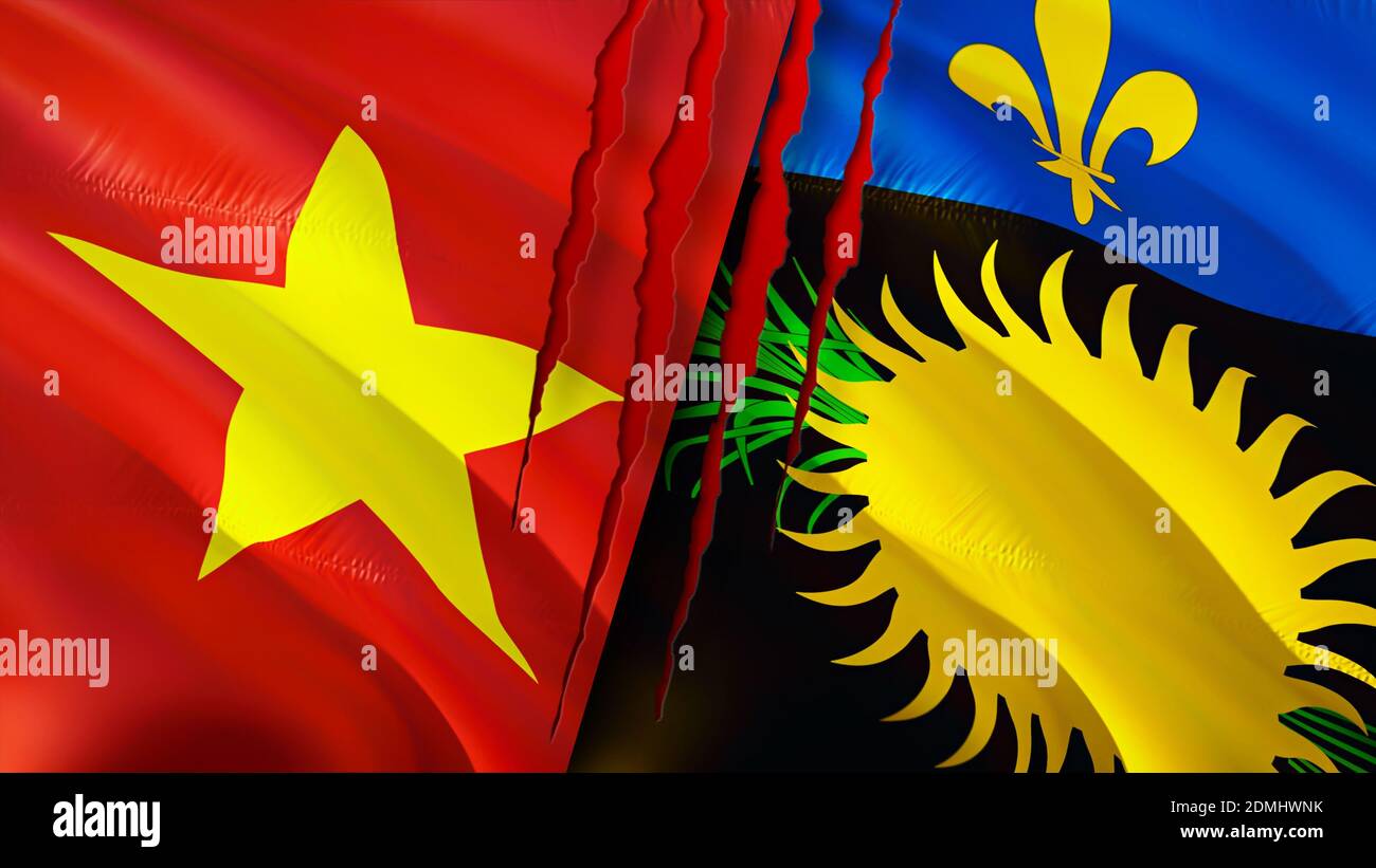 Vietnam guadeloupe flag hi-res stock photography and images - Alamy