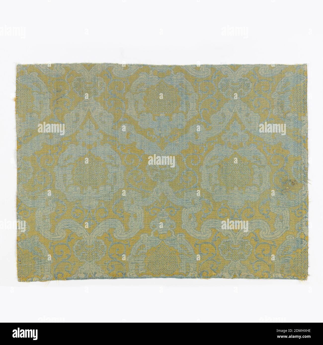 Fragment, medium; silk, linen (?) Technique: combination of two ...