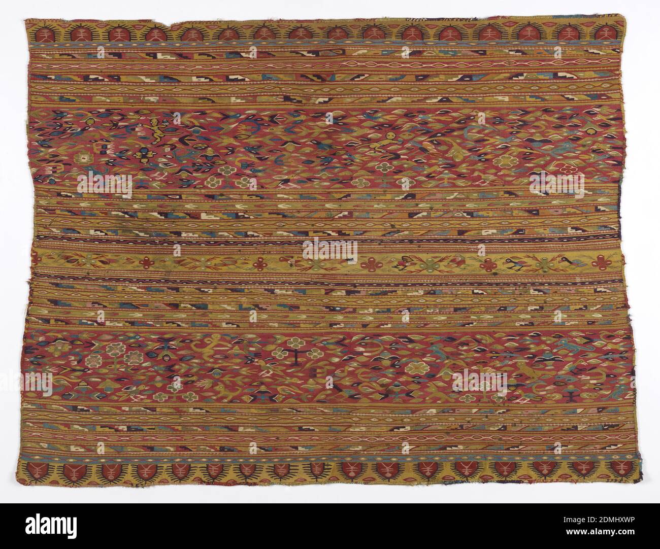 Mantle, Medium: cotton warp, wool weft, silk Technique: tapestry woven ...