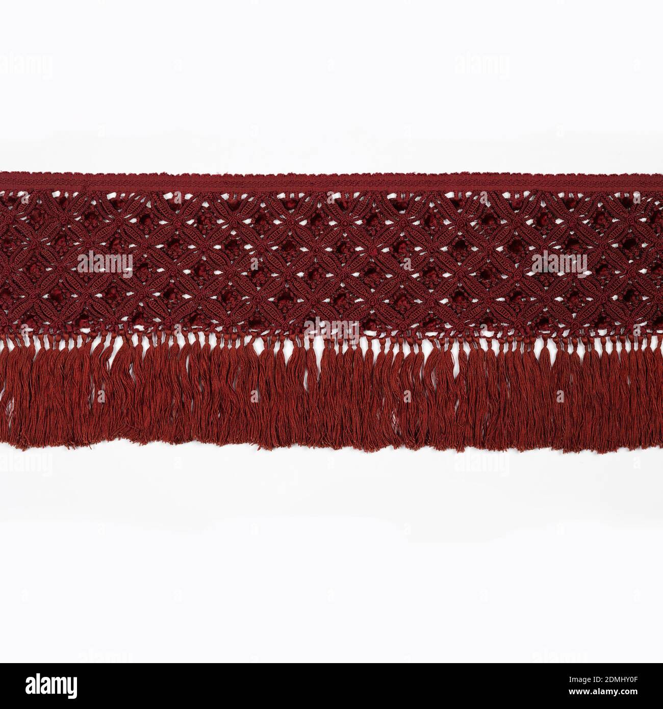 Trimming, Medium: silk Technique: macramé Label: macramé, Deep border ...