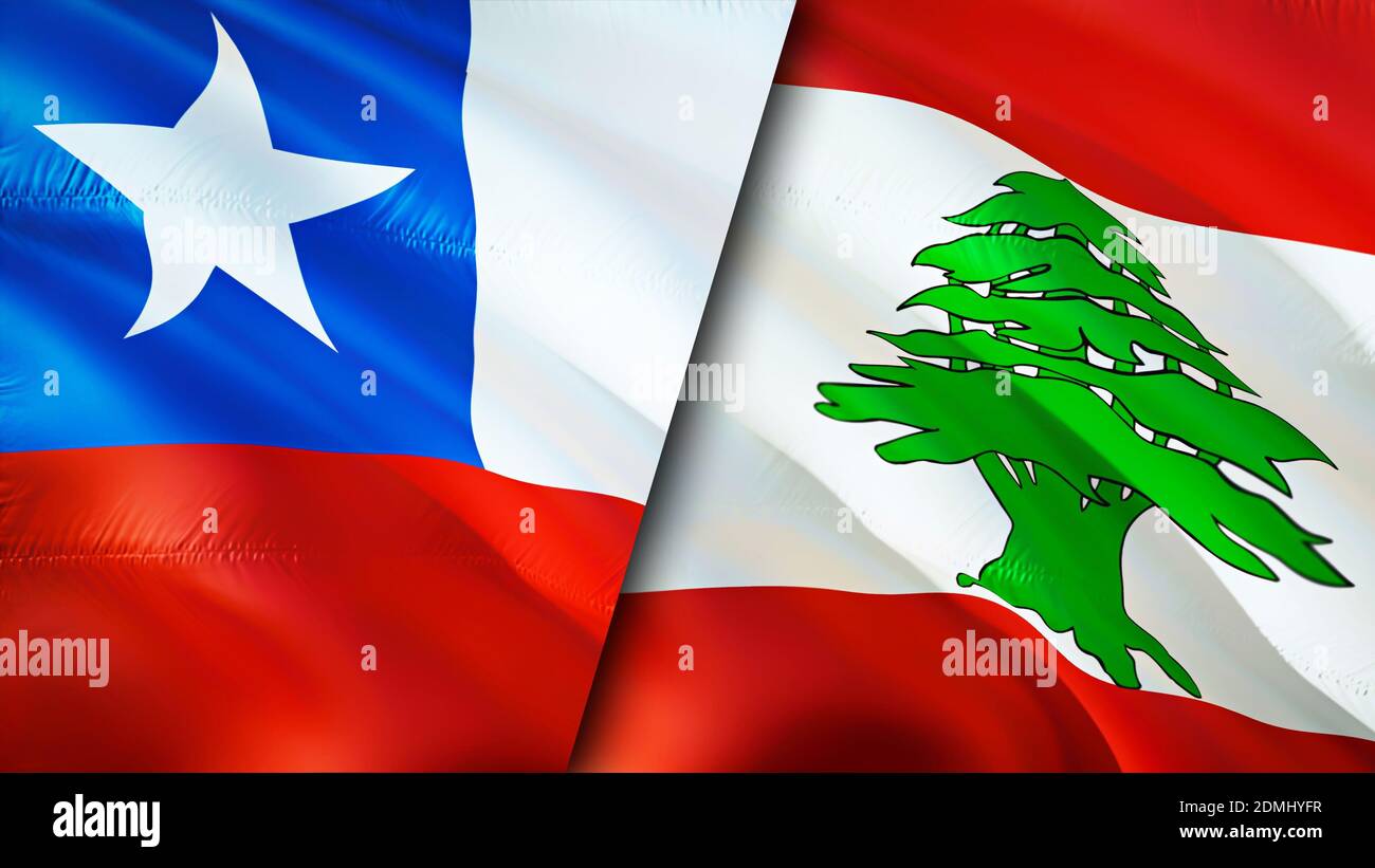 Chile lebanon flag hi-res stock photography and images - Alamy