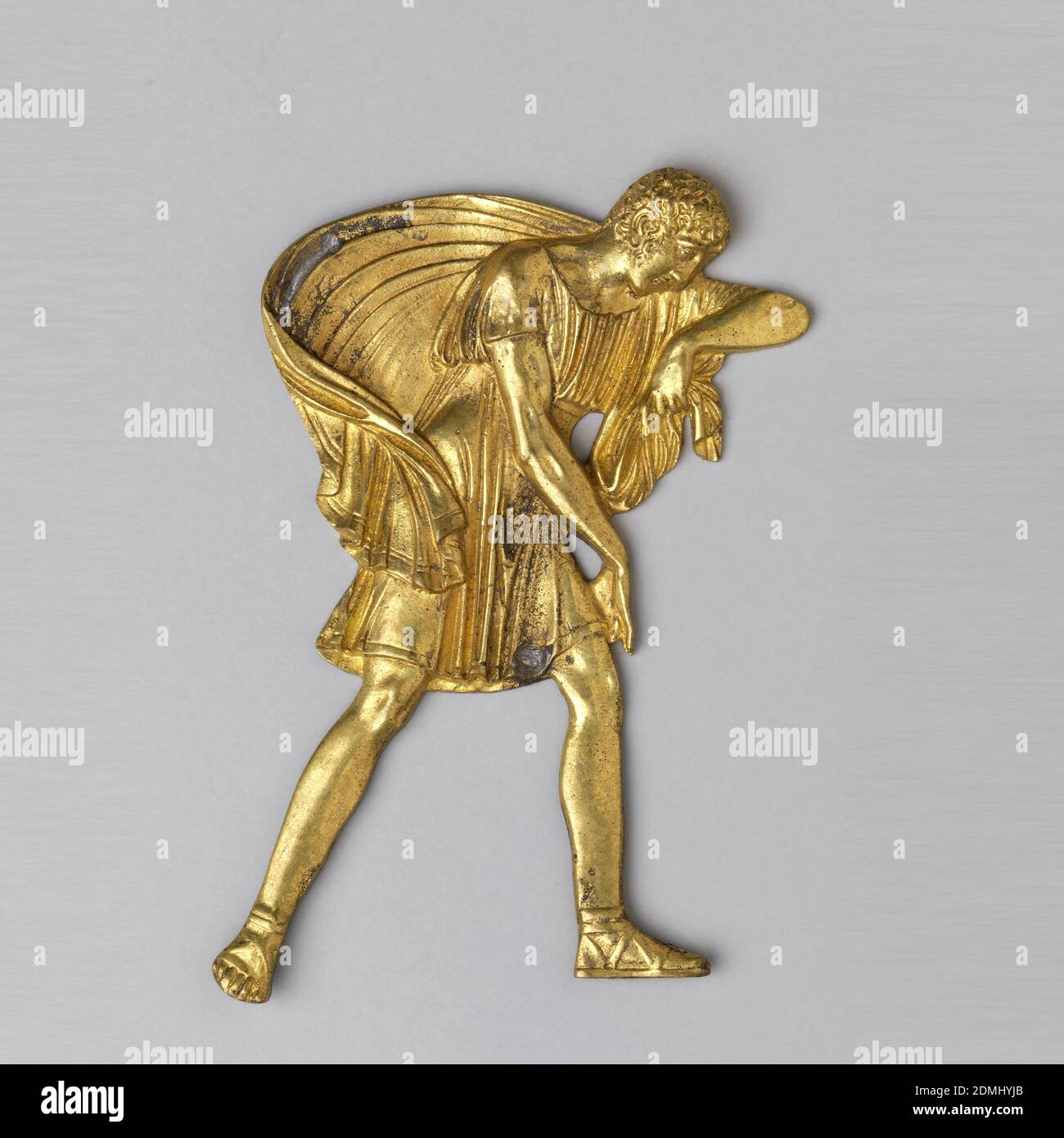 Mount, Cast and gilt bronze, Furniture mount in the shape of a male ...