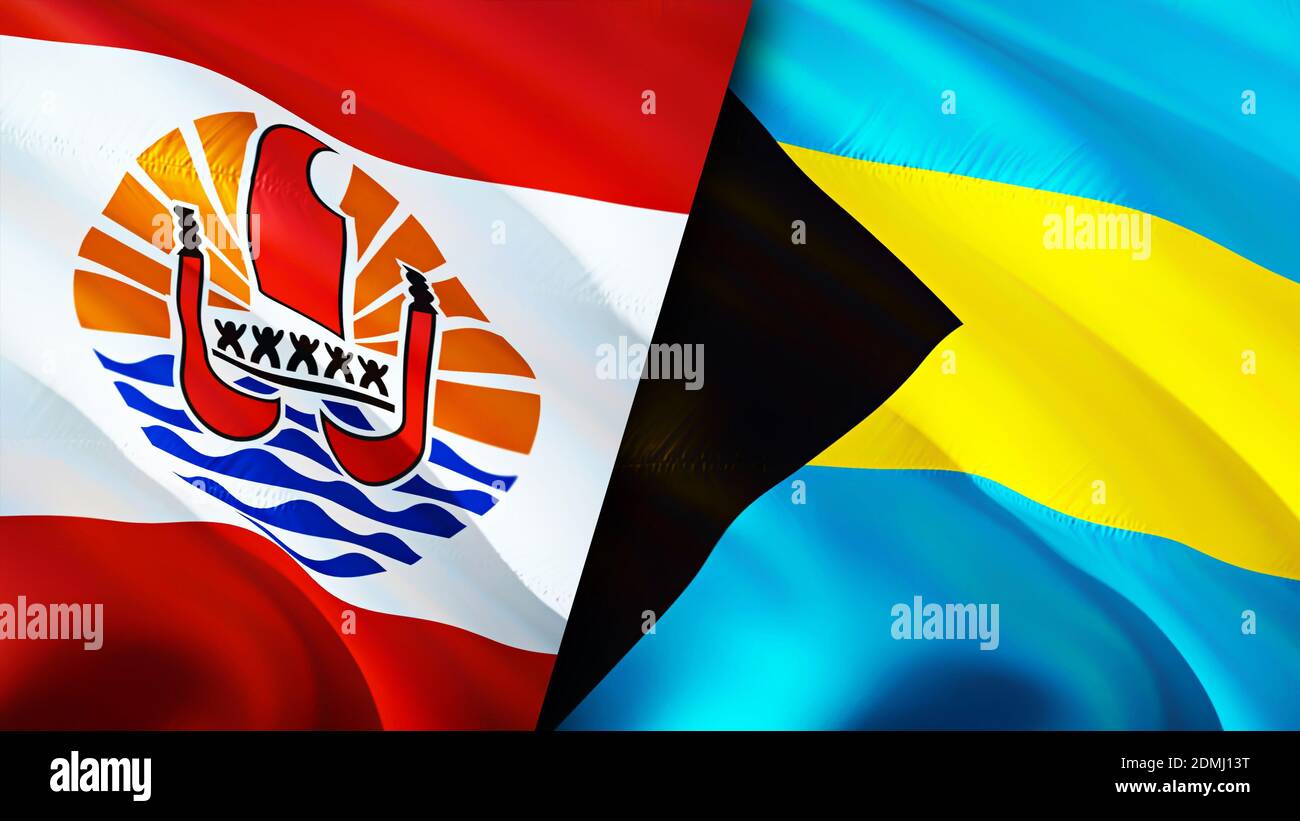 Bahamas french polynesia flag hi-res stock photography and images - Alamy