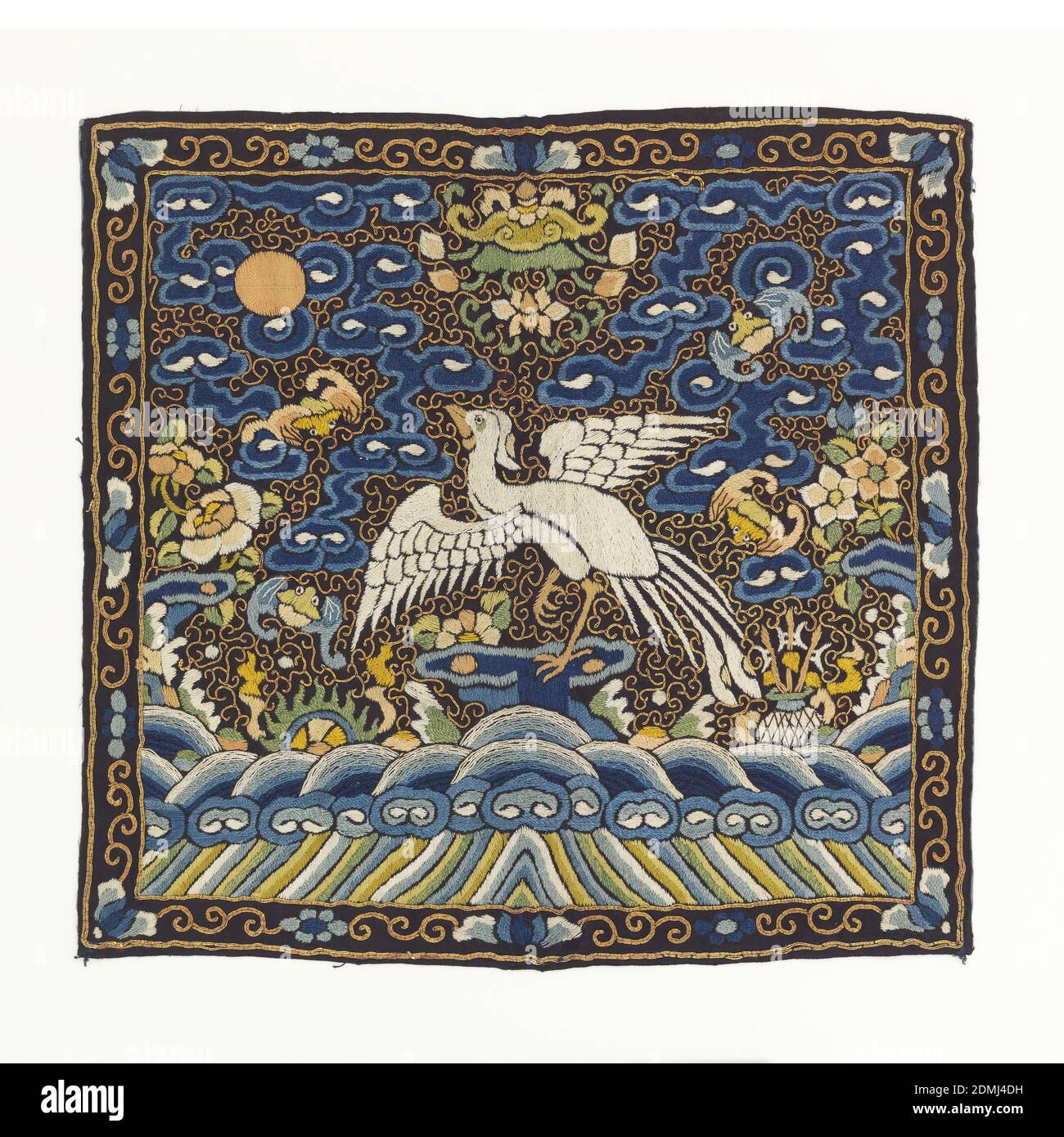 Rank badge, Medium: silk and metallic embroidery on silk foundation ...