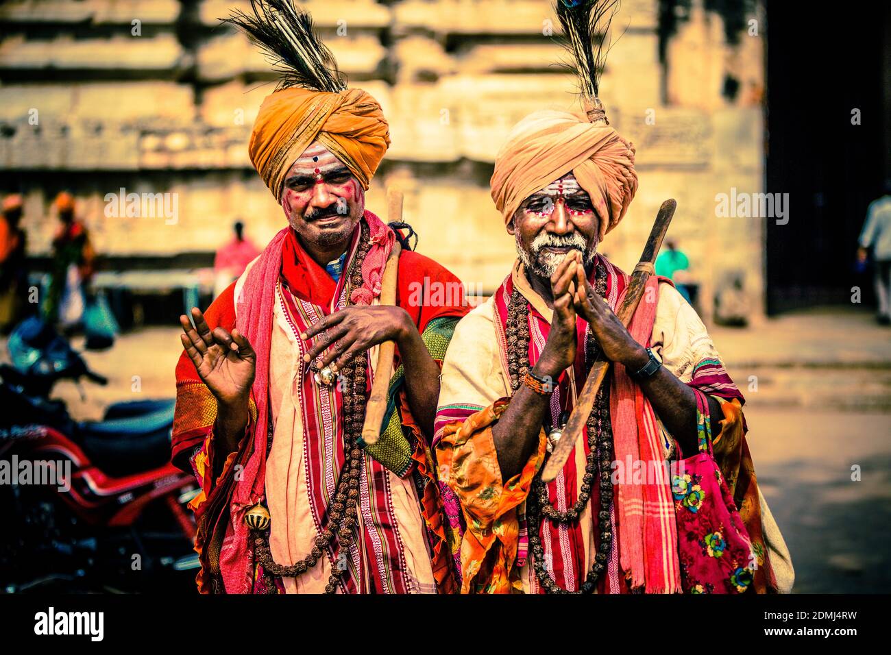 HAMP, INDIA - Nov 11, 2014: The vibrant streets and ancient temples of ...