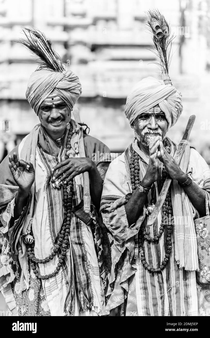 HAMP, INDIA - Nov 11, 2014: The vibrant streets and ancient temples of ...