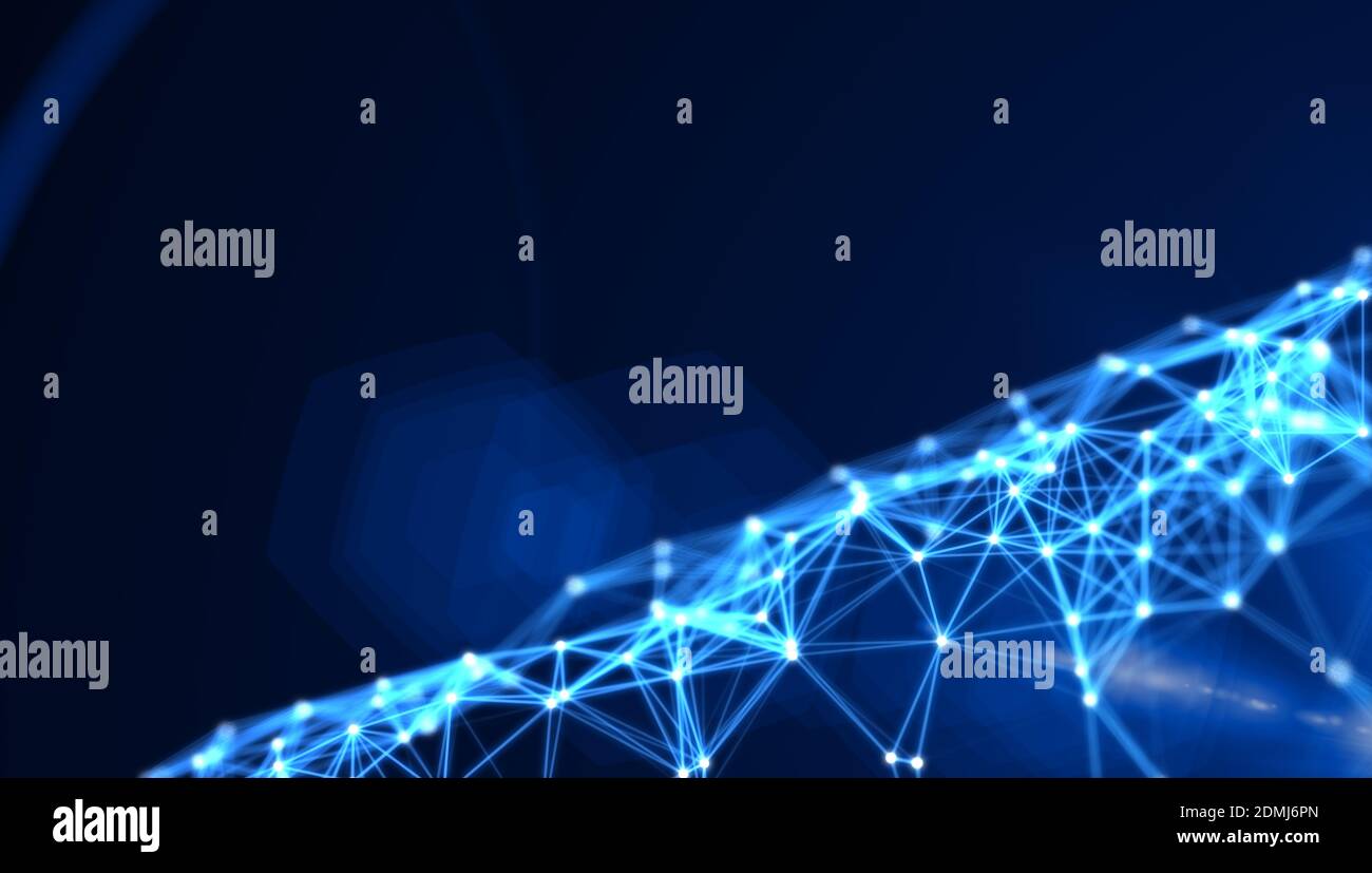 Abstract network lines connect background.Technology dots and lines ...