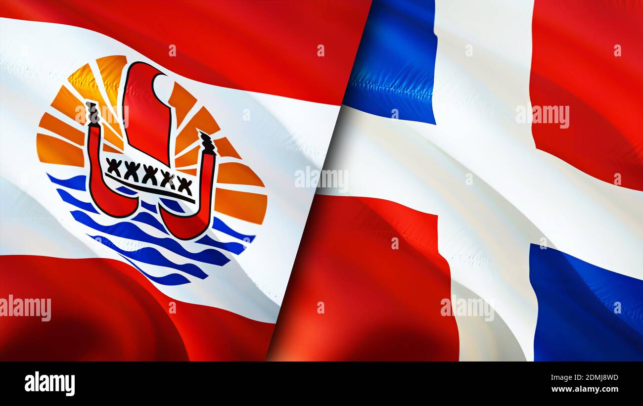 Dominican republic french polynesia flag hi-res stock photography and ...