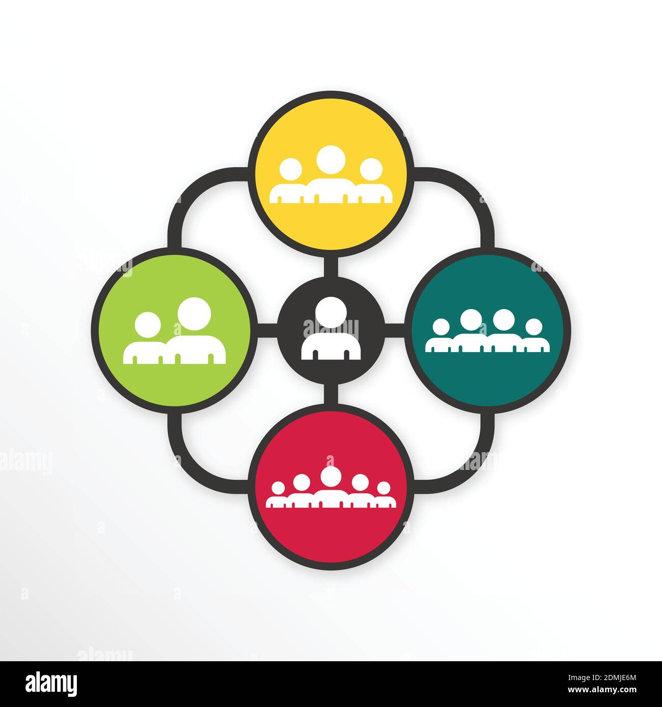 Simple abstract infographic elements concept with stage and parts ...