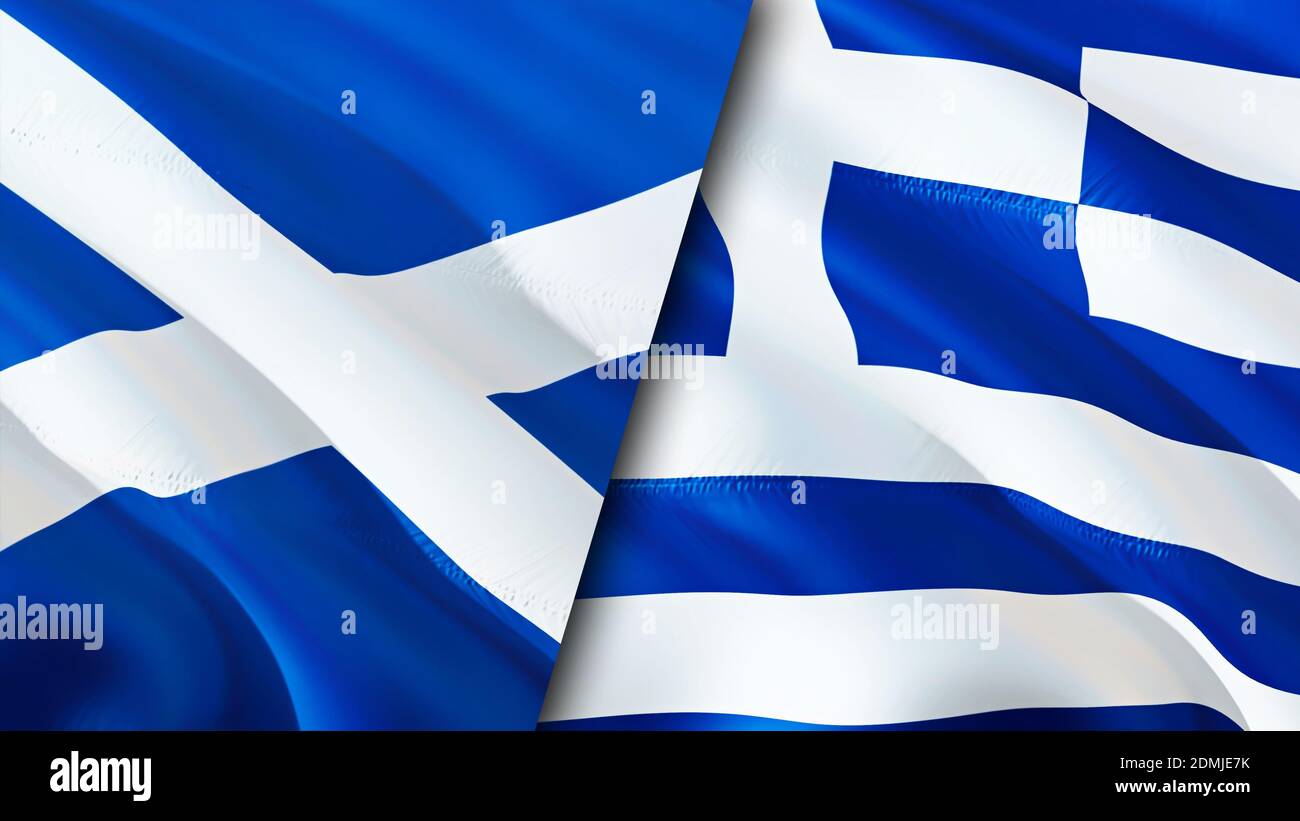 Greece scotland flag hi-res stock photography and images - Alamy