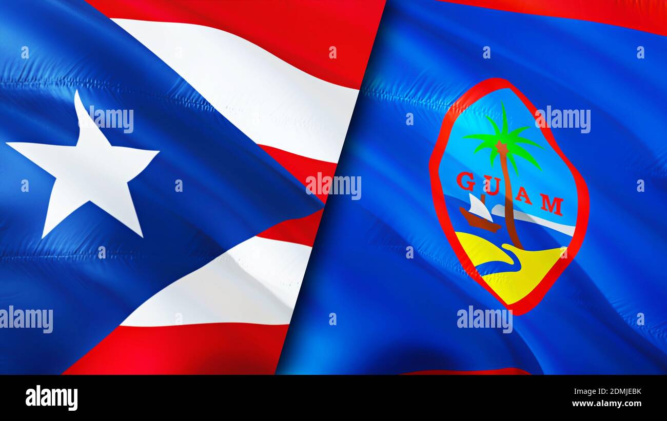 Puerto rico guam flag hi-res stock photography and images - Alamy