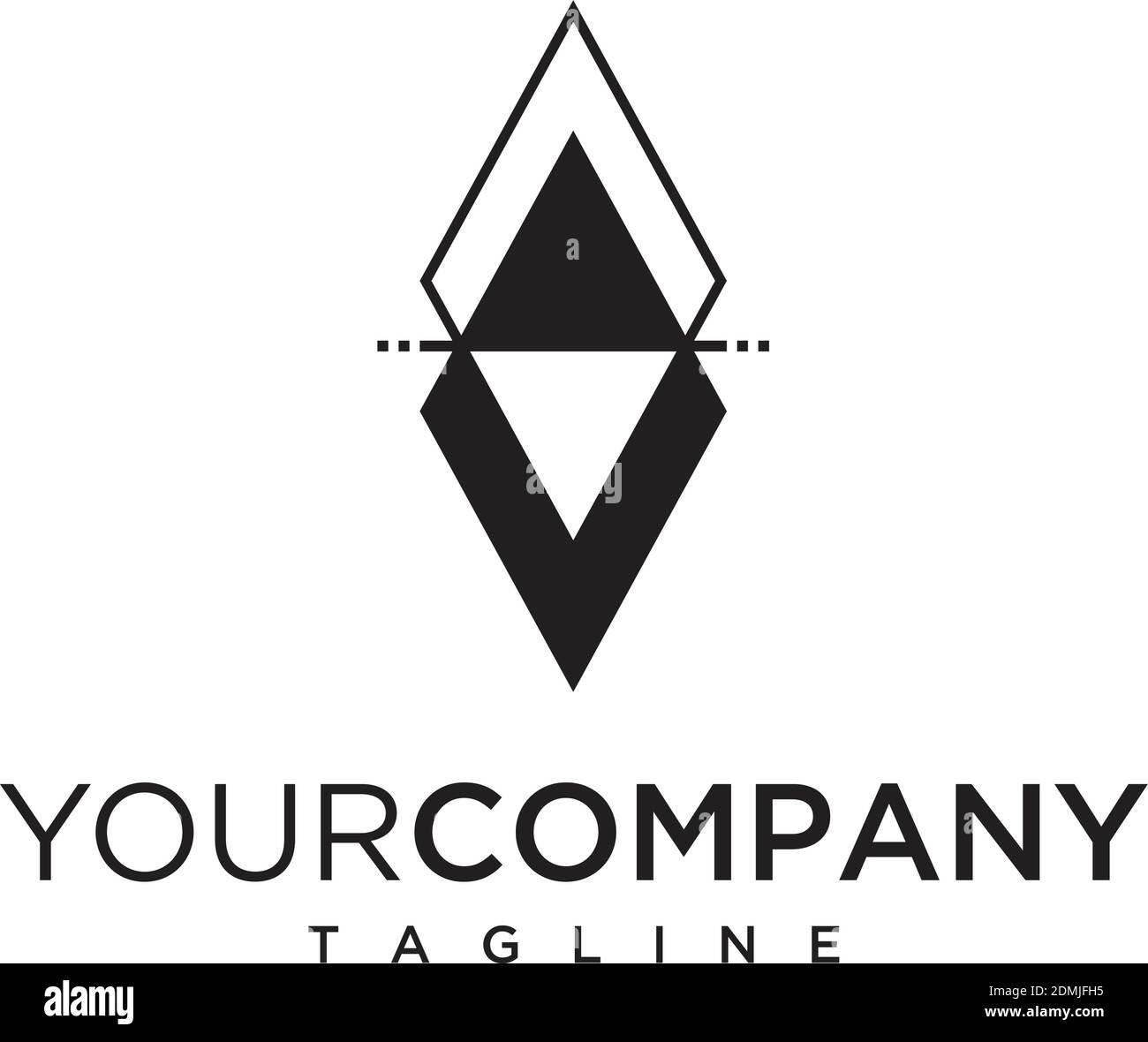 Vector abstract geometric logo. Ethnic logo design. Vector illustration ...