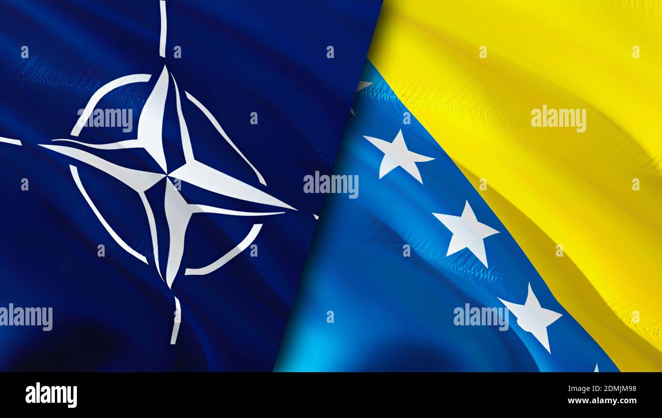 Nato Bosnia And Herzegovina Flag High Resolution Stock Photography and ...