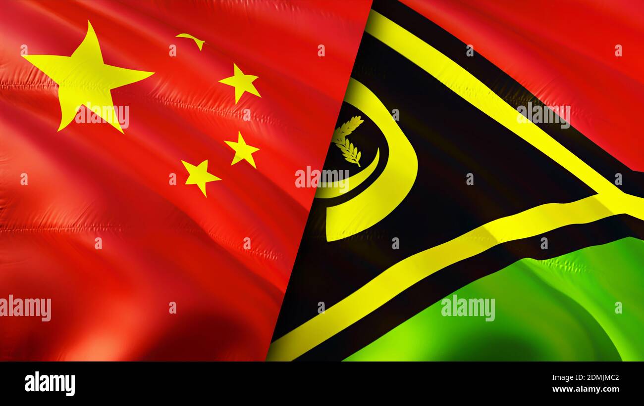 China vanuatu flag hi-res stock photography and images - Alamy