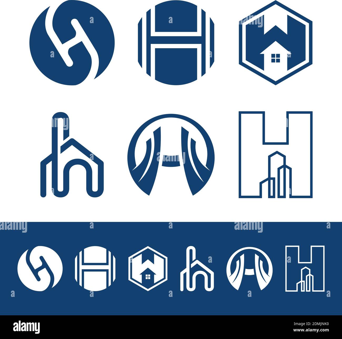 H letter property and construction logo design for business corporate ...