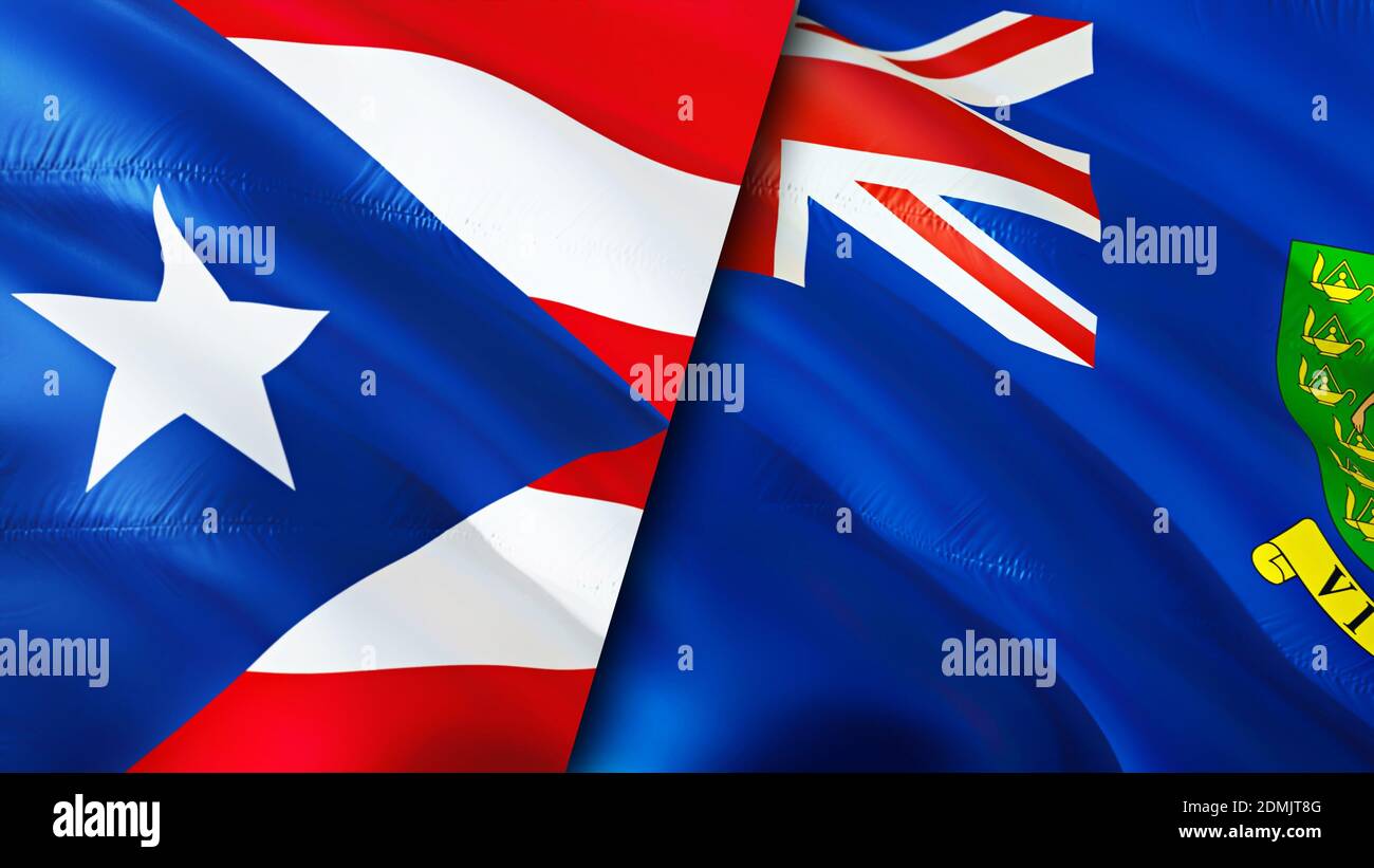 Puerto rico british virgin islands flag hi-res stock photography and ...