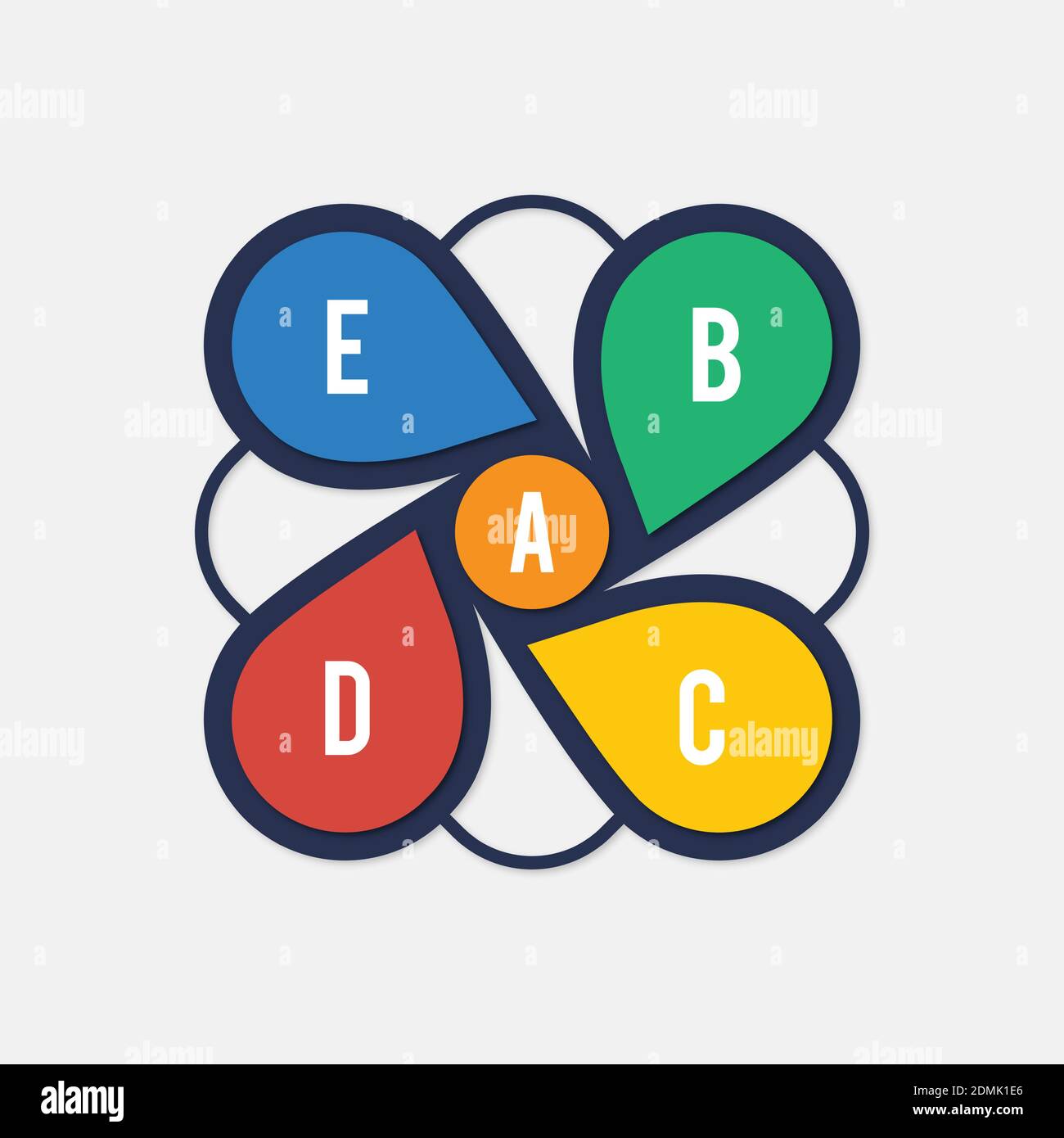 Abstract flow infographic elements concept with stage, human, parts ...