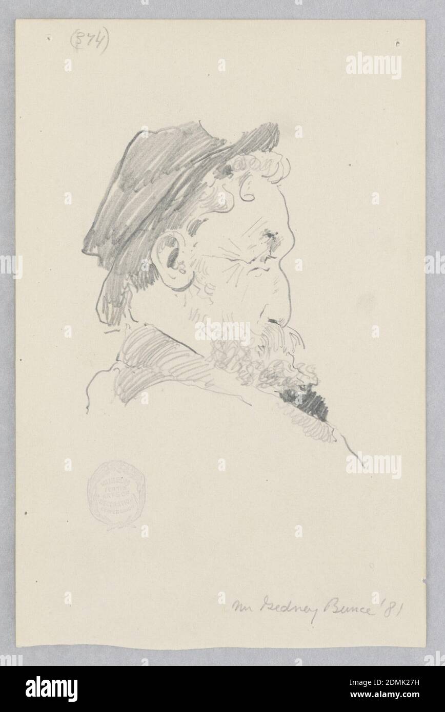 Gedney Bunce, Robert Frederick Blum, American, 1857–1903, Graphite on ...