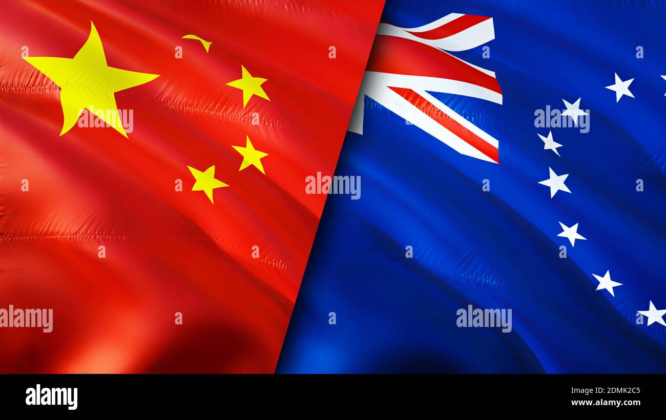 China cook islands flag hi-res stock photography and images - Alamy