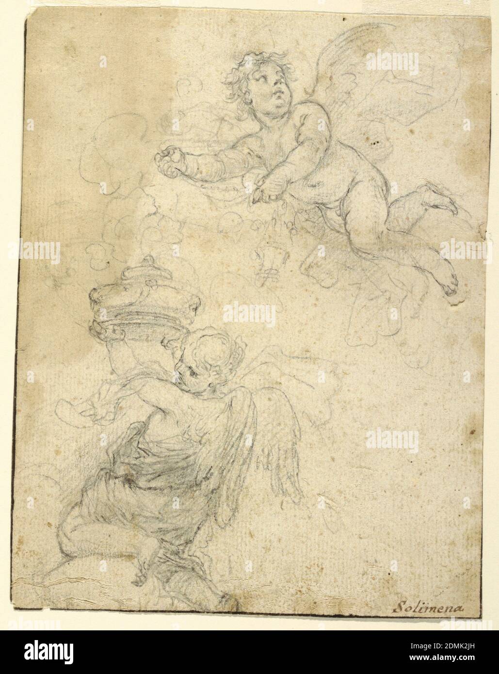 Two putti lifting hi-res stock photography and images - Alamy