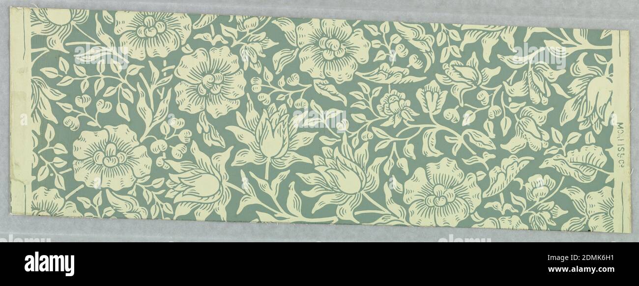 Mallow, Kate Faulkner, British, d. 1898, Block-printed on paper ...