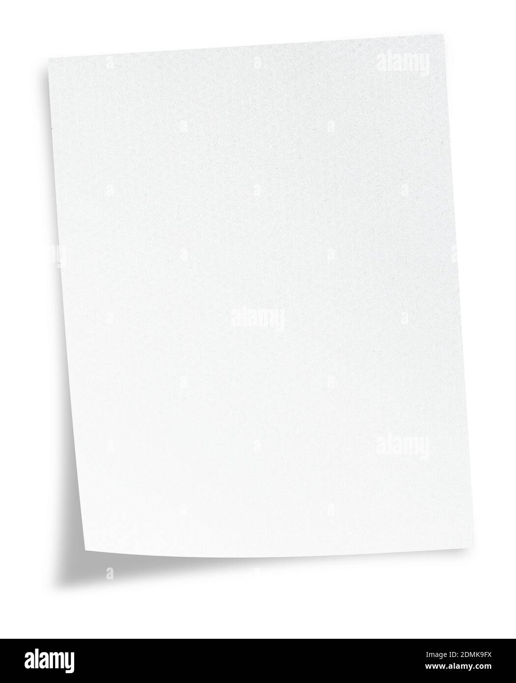 White Paper sheet background - isolated on white Stock Photo - Alamy