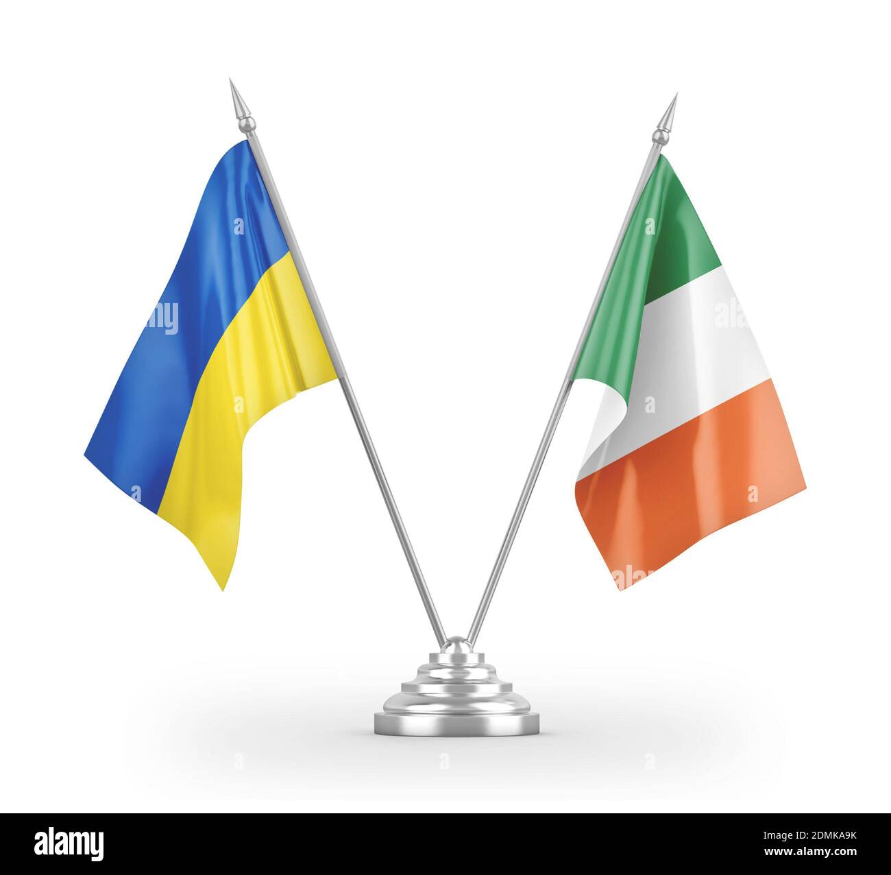 Ukraine ireland table flags hi-res stock photography and images - Alamy