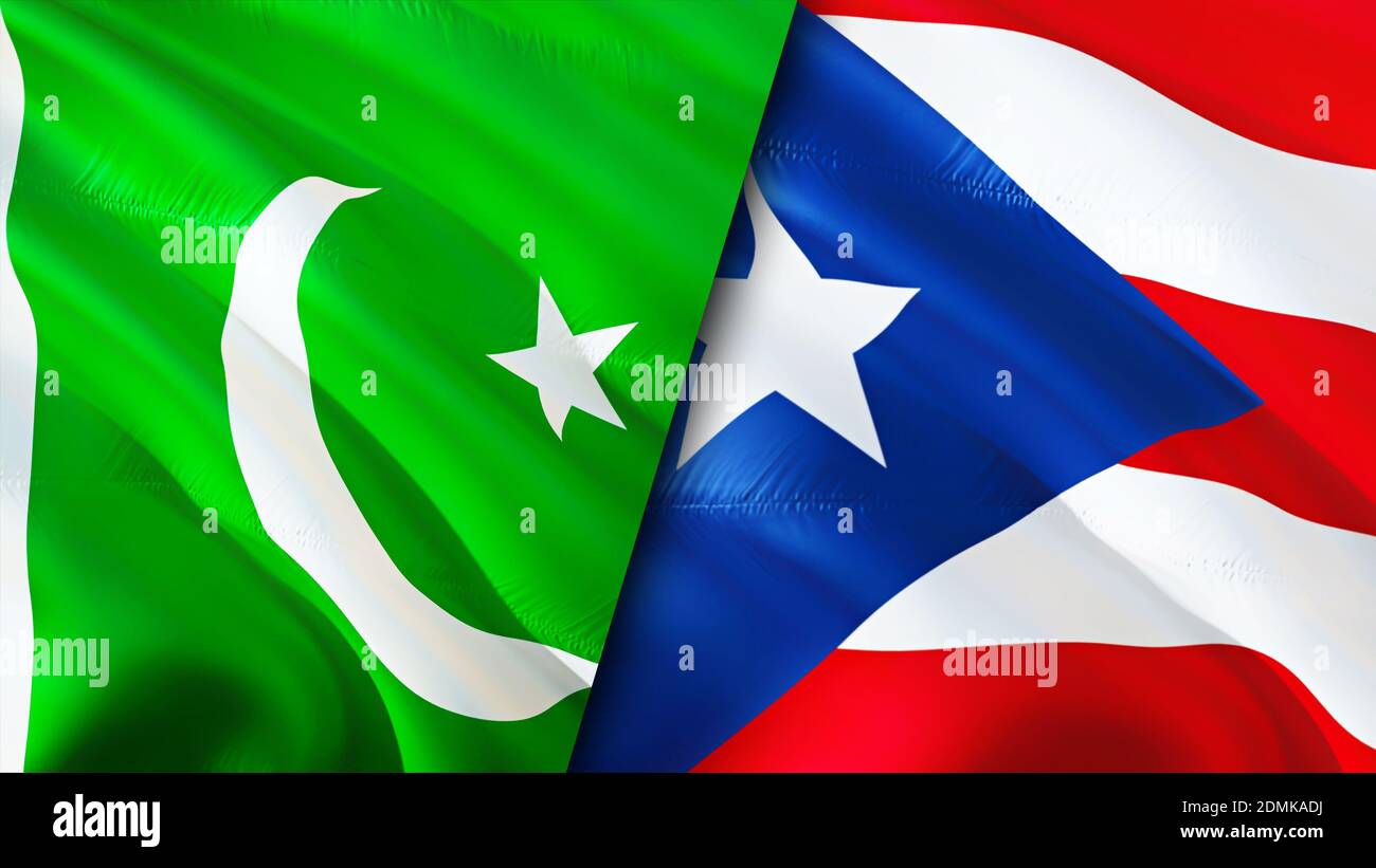 Pakistan puerto rico flag hi-res stock photography and images - Alamy