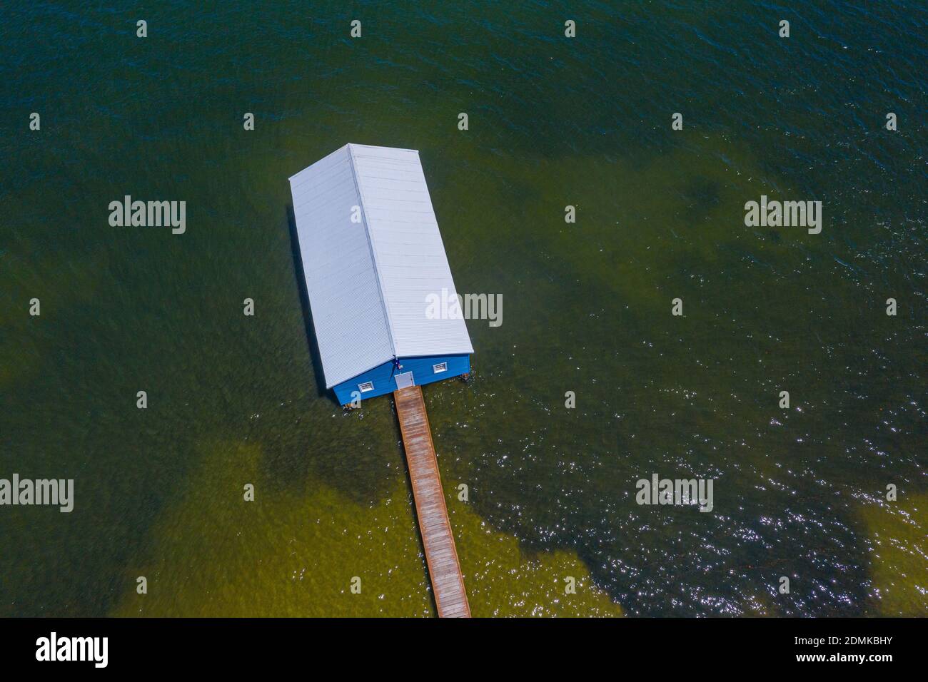 Blue boat house in Perth, Australia Stock Photo - Alamy