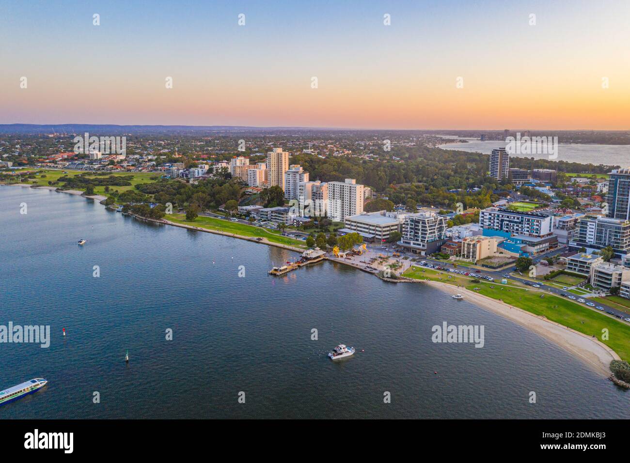 Sunset view of South Perth, Australia Stock Photo - Alamy