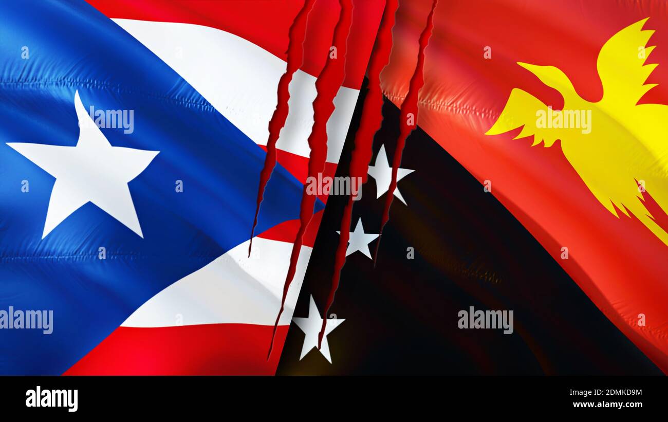Puerto rico papua new guinea flag hi-res stock photography and images ...