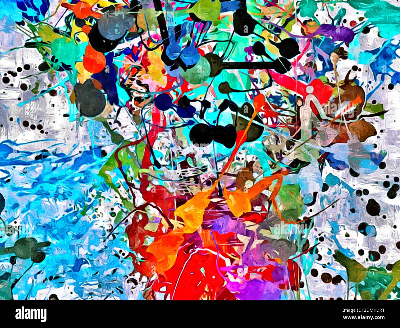 abstract psychedelic background watercolor stylization from colored ...