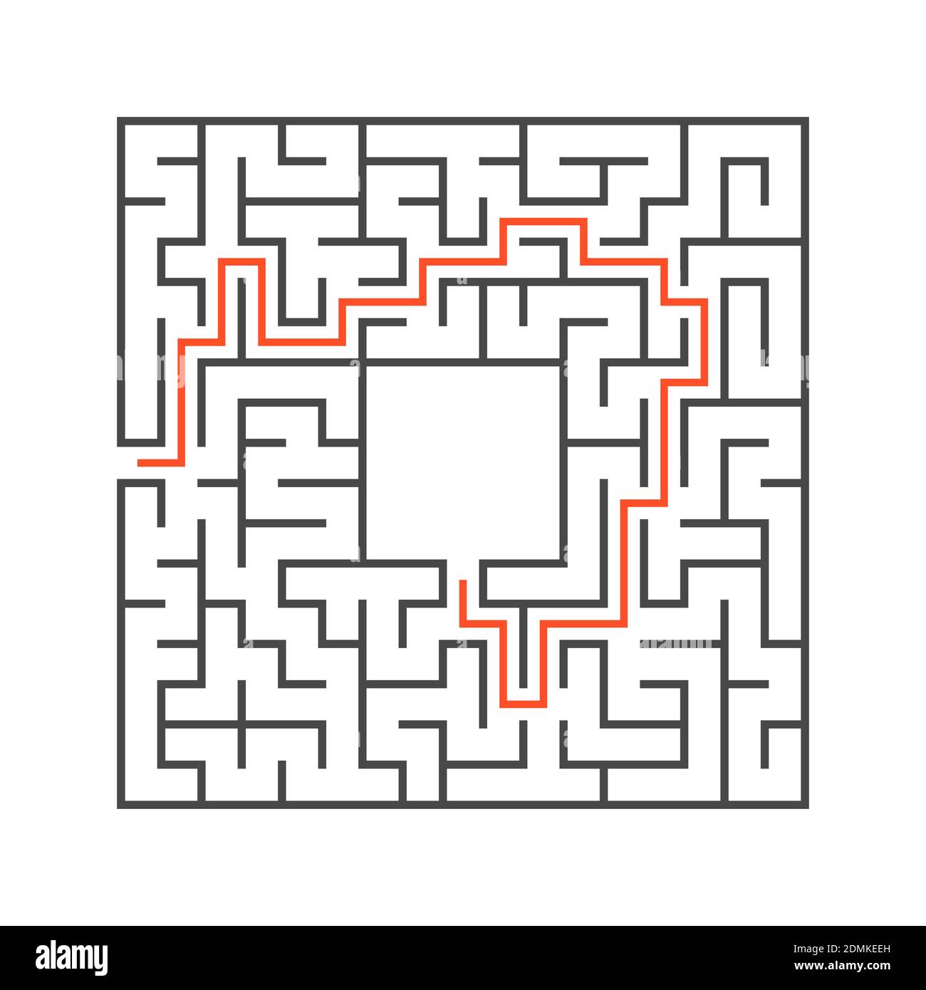 Abstract square maze. Game for kids. Puzzle for children. Labyrinth ...