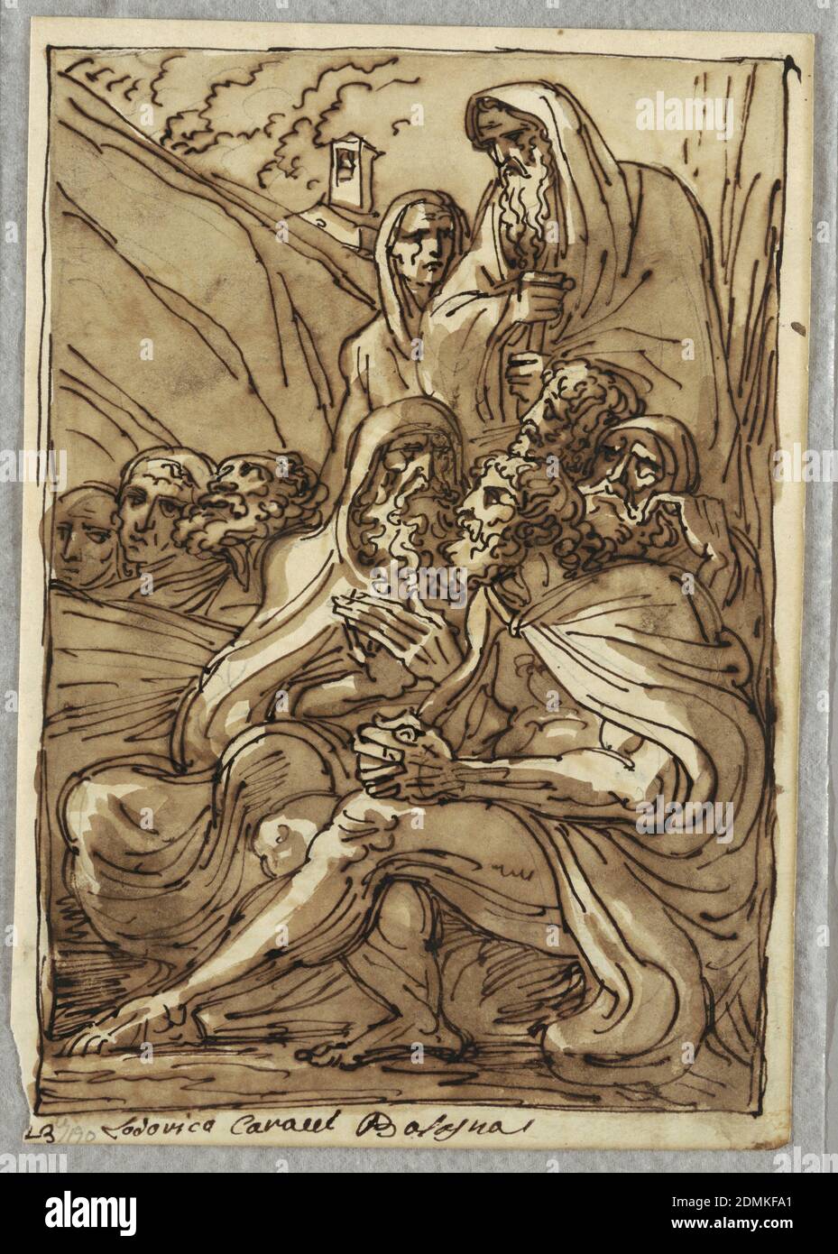 St. Anthony and the Hermits, Study after Lodovico Carracci, Felice ...