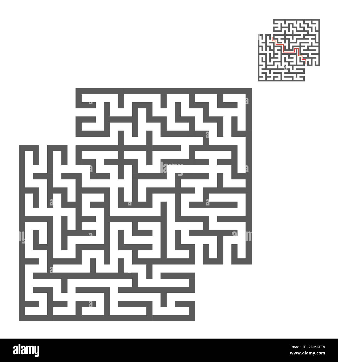 Abstract square maze. Game for kids. Puzzle for children. Labyrinth ...