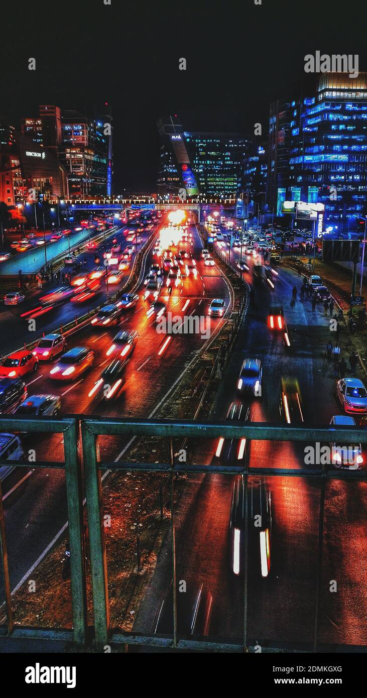 Gurgaon Night View High Resolution Stock Photography and Images - Alamy