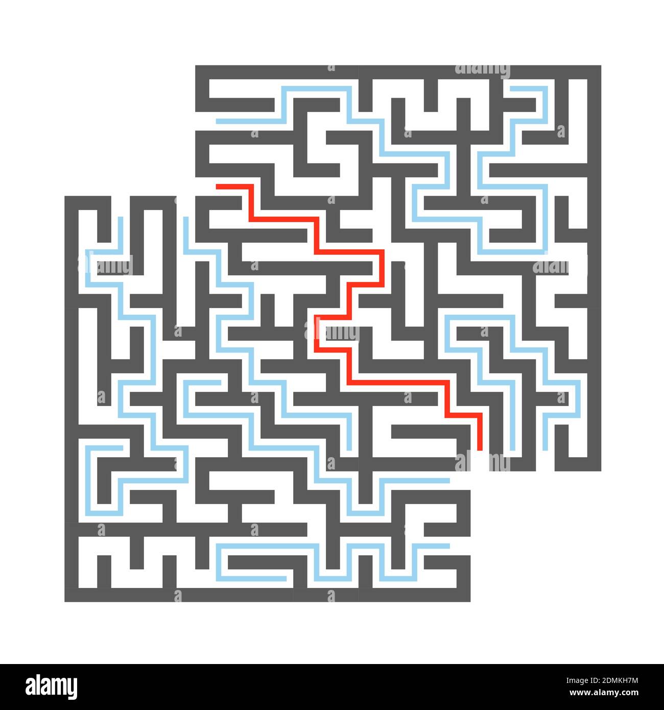 Abstract square maze. Game for kids. Puzzle for children. Labyrinth ...