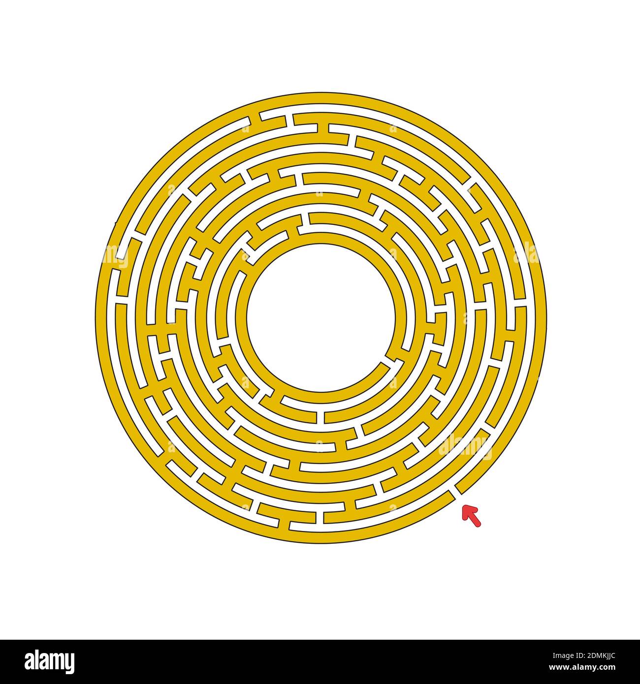 Abstract round maze. Game for kids. Puzzle for children. Labyrinth ...