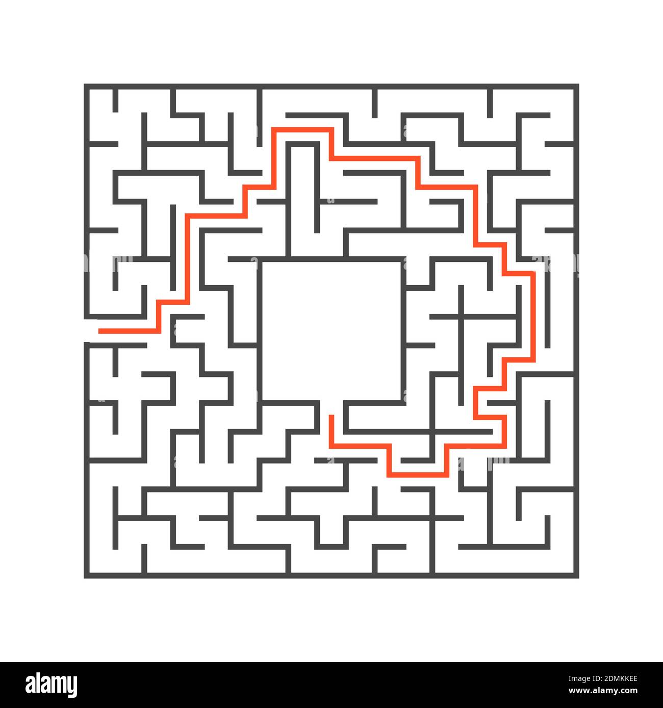 Abstract square maze. Game for kids. Puzzle for children. Labyrinth ...