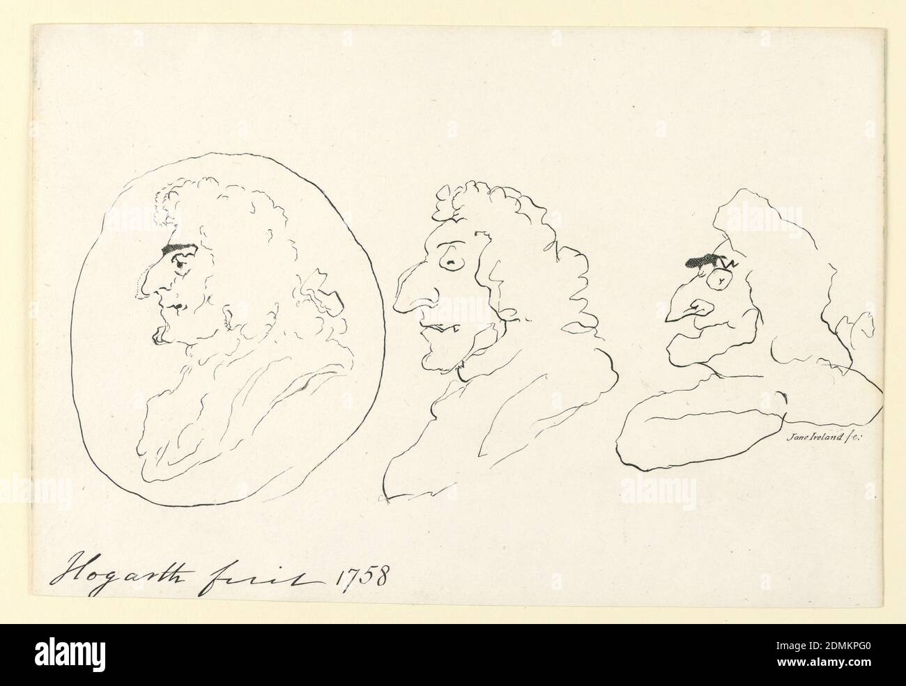 Three grotesque profiles hi-res stock photography and images - Alamy