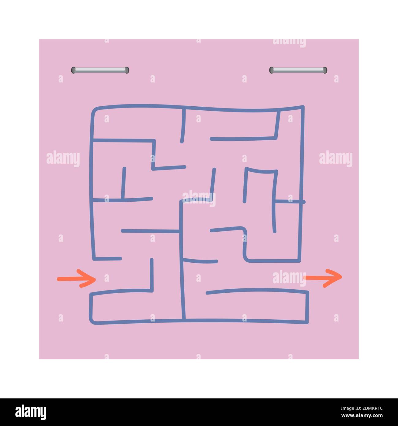 Square maze. Game for kids. Puzzle for children. Easy level of ...