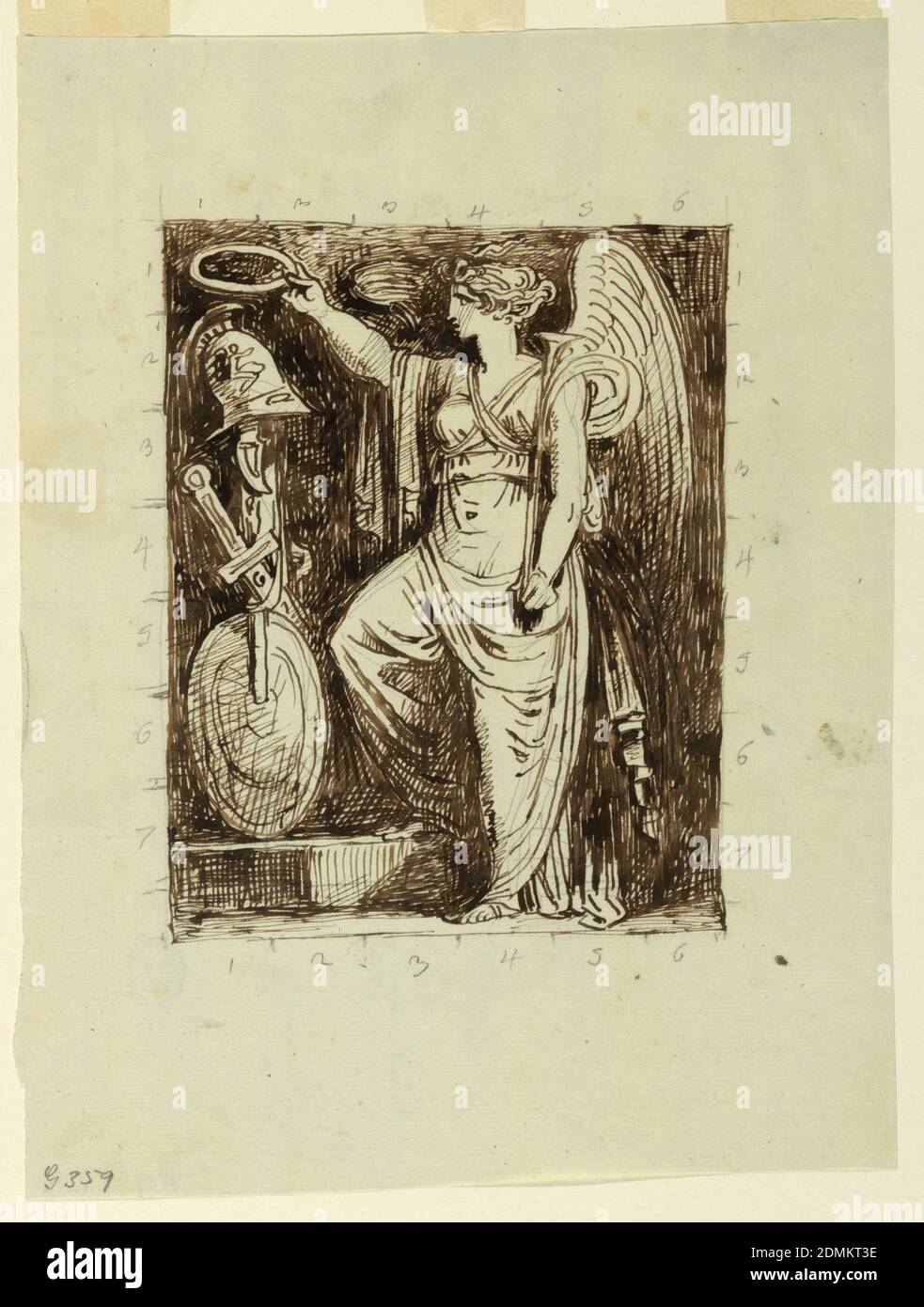 Drawing, Felice Giani, Italian, 1758–1823, Pen and black ink, graphite ...