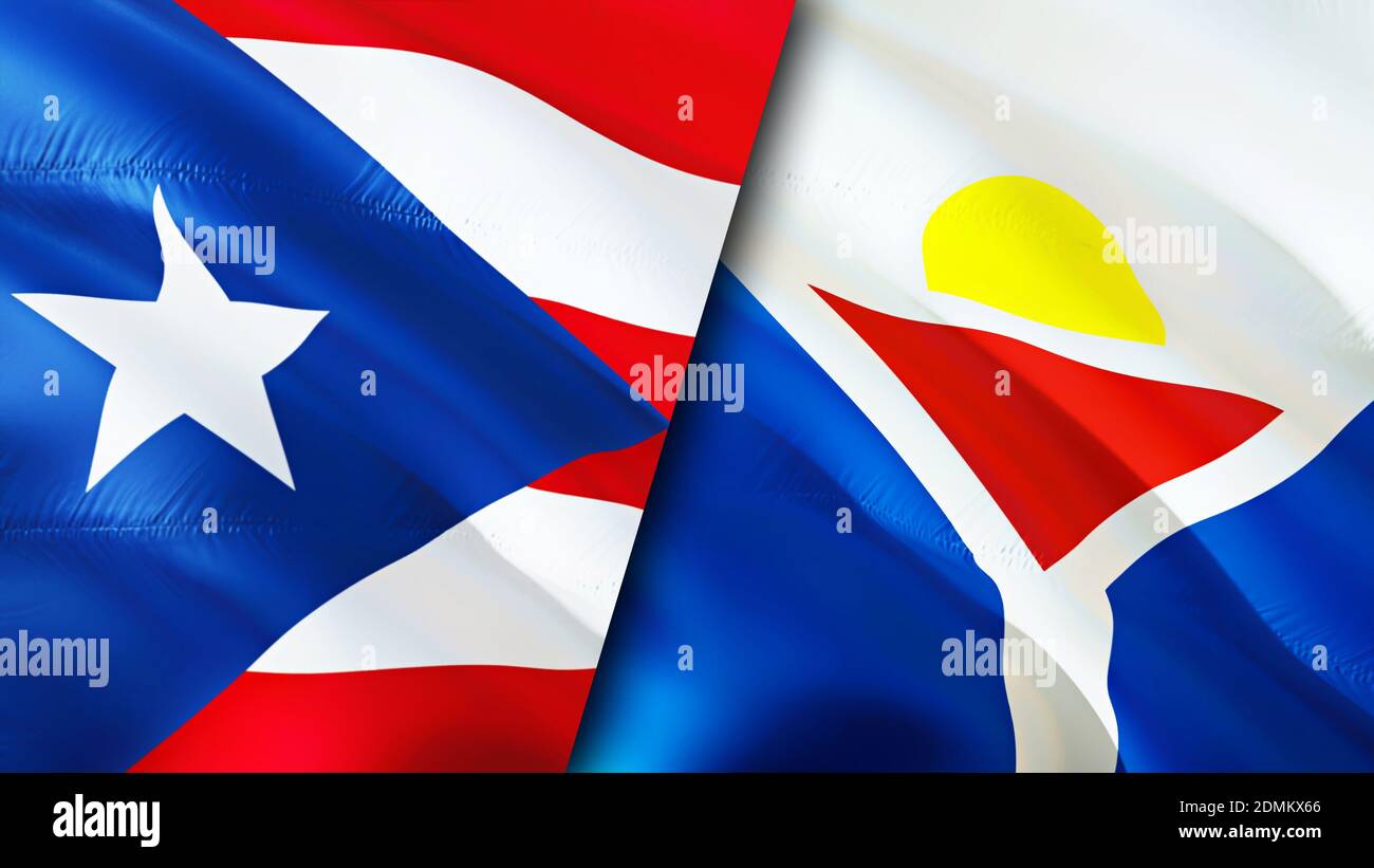 Puerto rico saint martin flag hi-res stock photography and images - Alamy