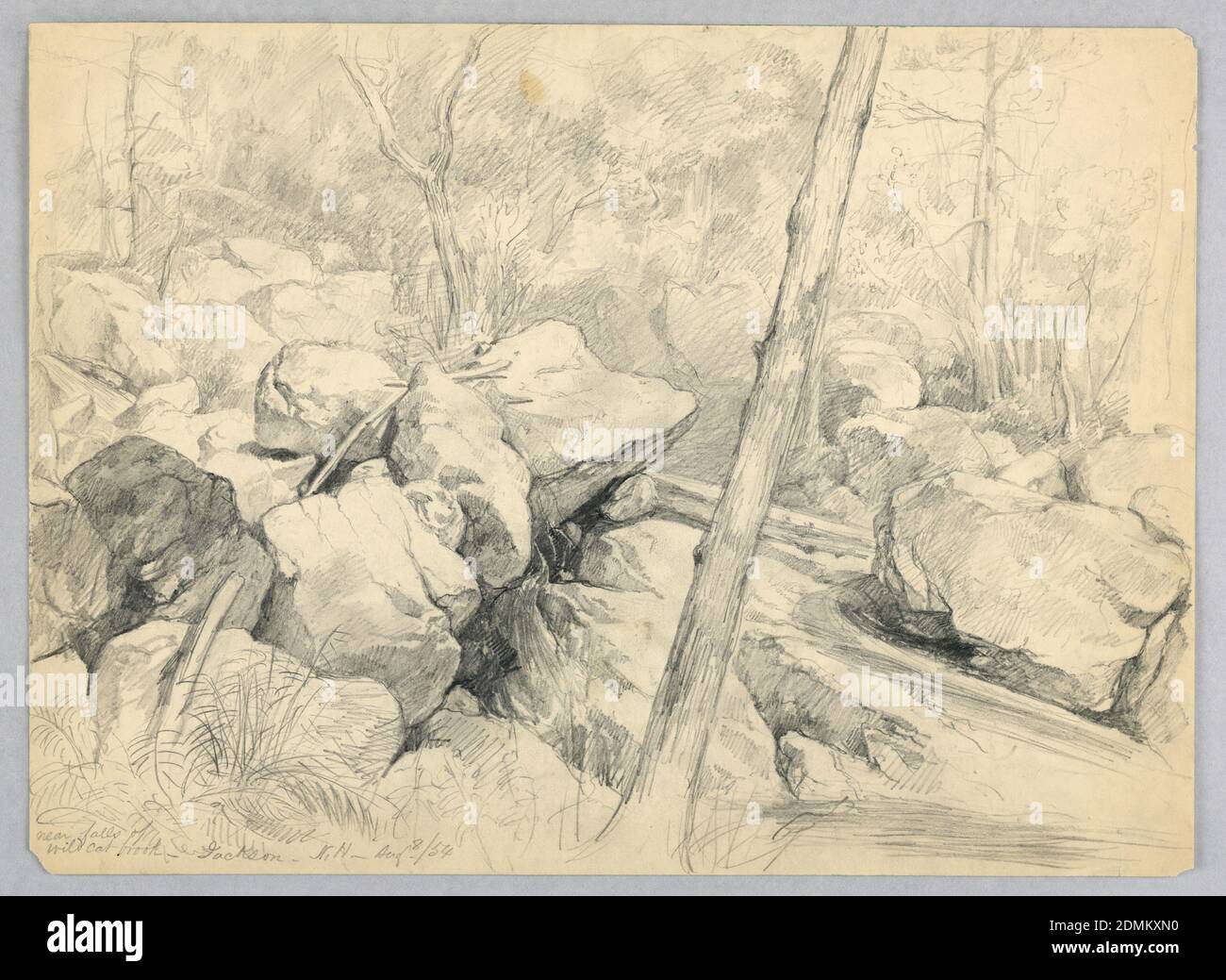 Near Falls of Wildcat Brook, Jackson, New Hampshire, Daniel Huntington ...