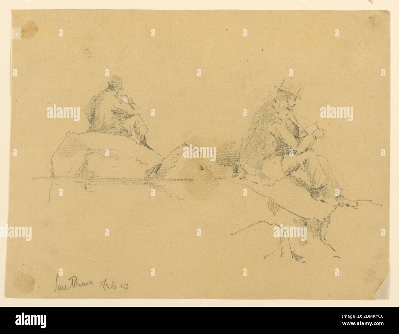 Two profile sketches hi-res stock photography and images - Alamy