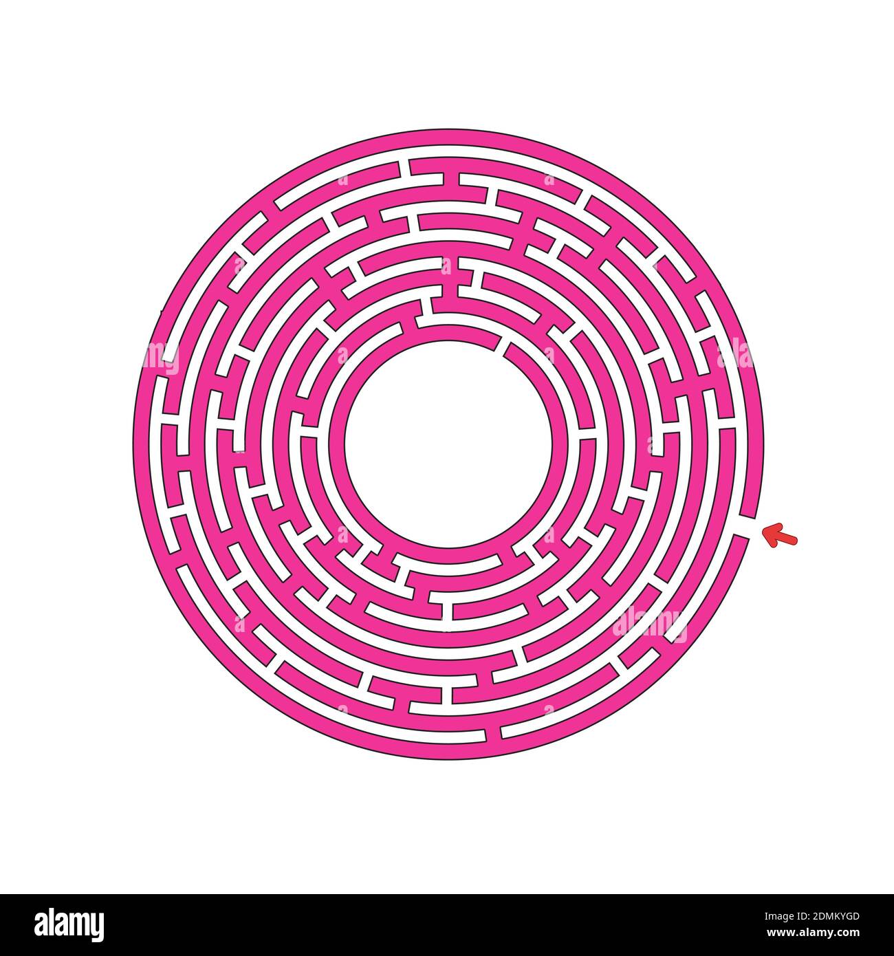 Abstract round maze. Game for kids. Puzzle for children. Labyrinth ...
