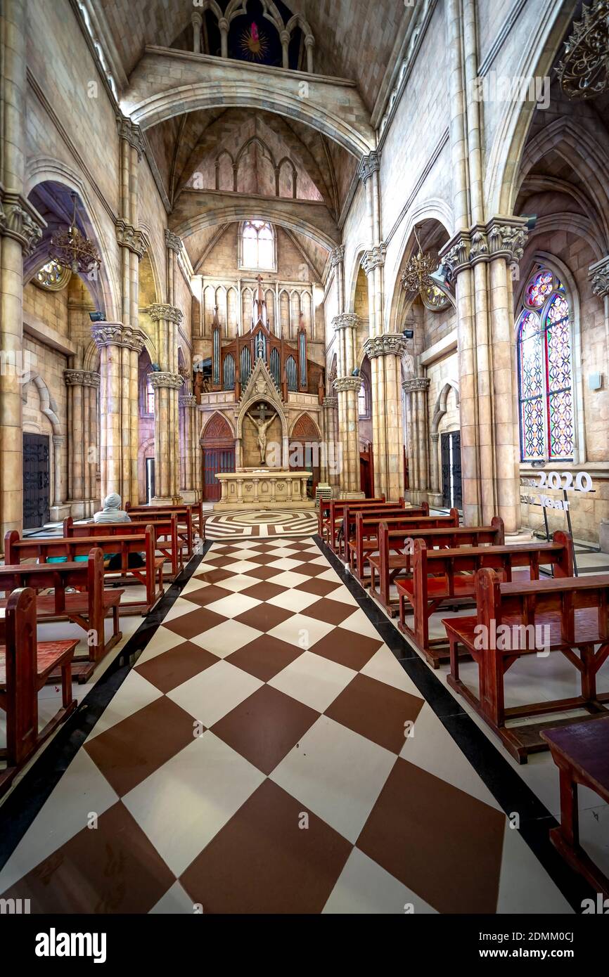 Bana Hills, Da Nang, Vietnam - November 25, 2020: Ancient Church in ...