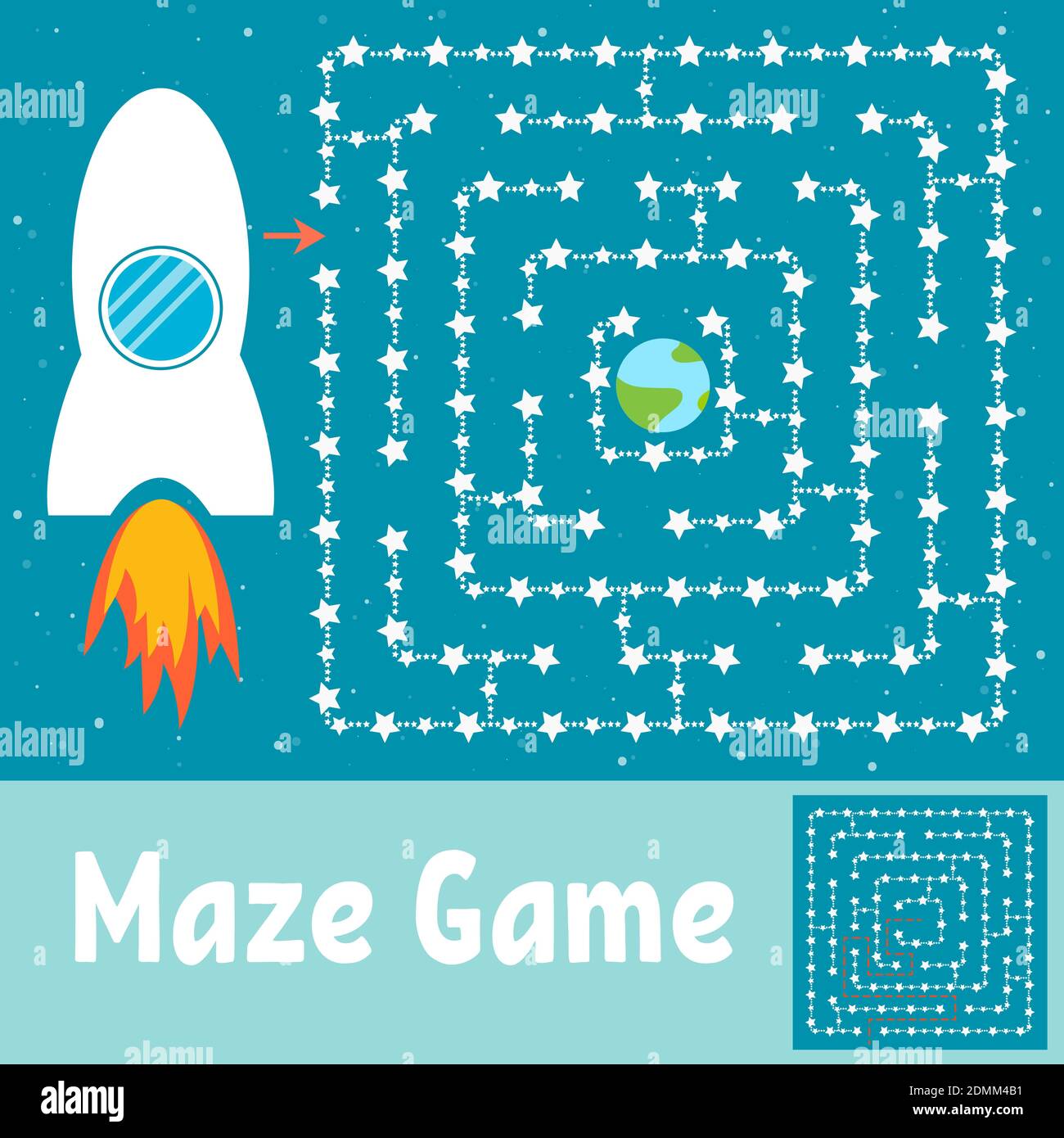 Simple maze hi-res stock photography and images - Alamy