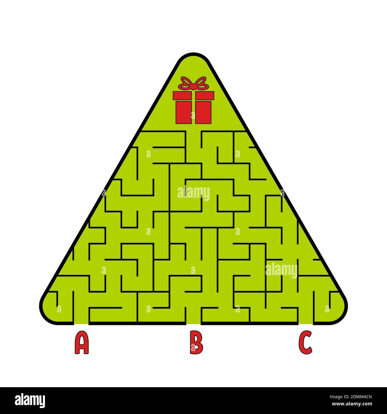 Triangular tree Stock Vector Images - Alamy